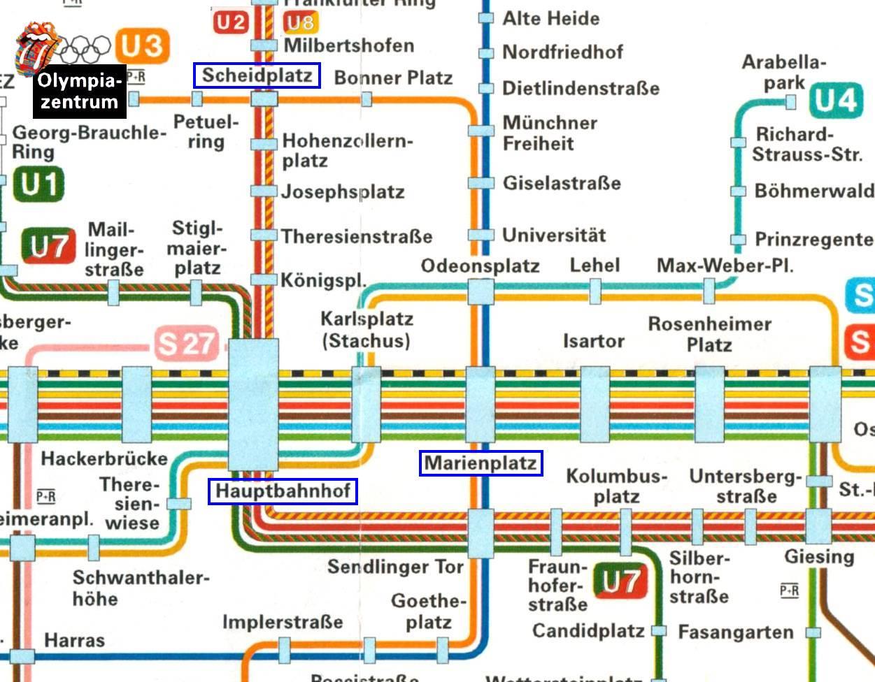 München hauptbahnhof mapa - Mapa münchen hauptbahnhof (Bavorsko - Nemecko)